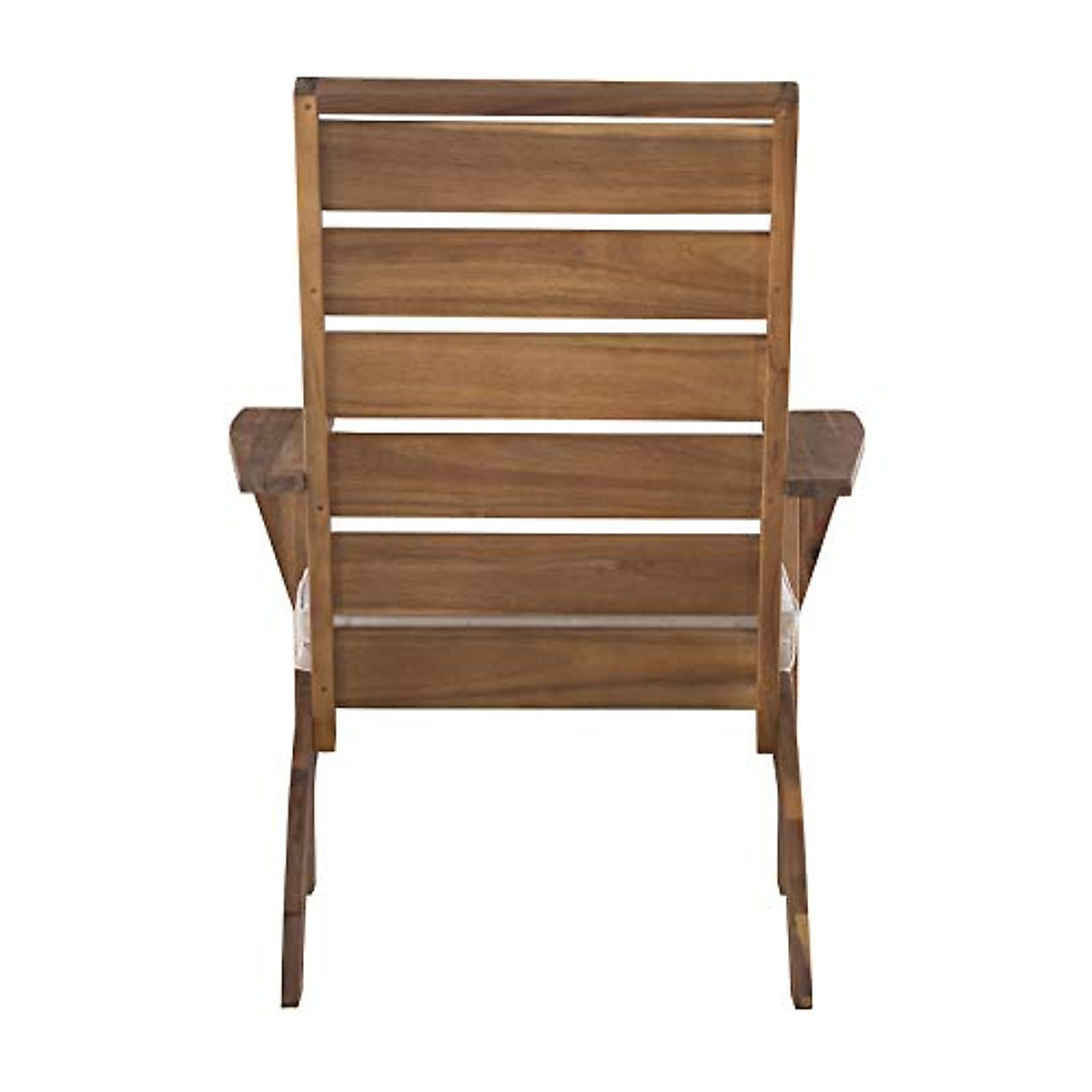 Linon Home Décor Caitlyn Brown Outdoor Chair, Natrual/White