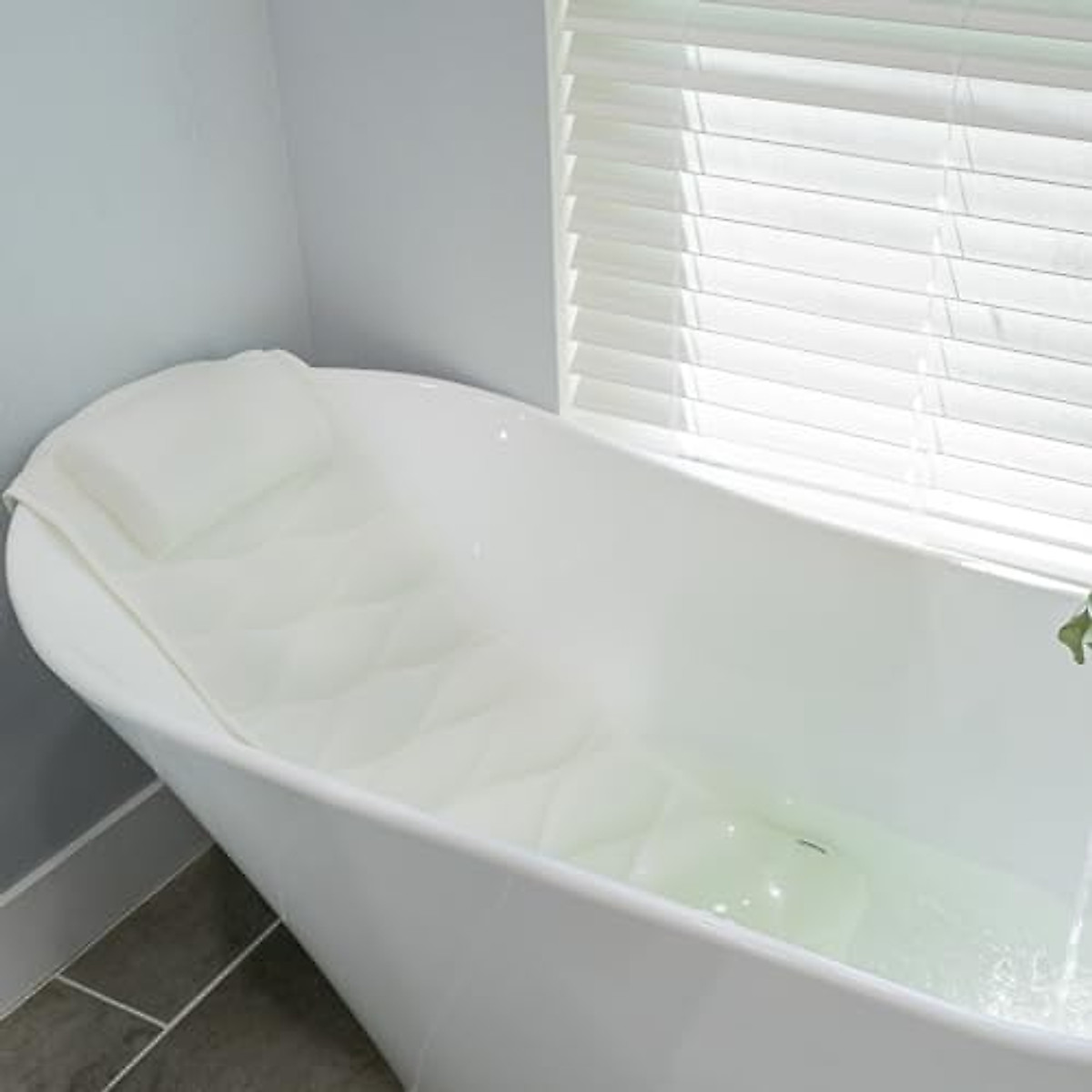 Bath Pillows for Tub Neck and Back Support - Full Body Bath Pillow for Bathtub Premium Comfort for Ultimate Home Spa, Bath Accessories for Women, Self Care Gift Ideas, Pampering and Relaxation Gifts.