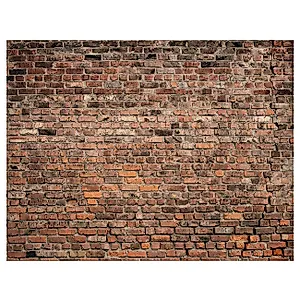 YYNXSY 7X5FT Brick Wall Background Primary Color Brick Background Large Fabric Brick Photo Background Baby Shower Birthday Party Wedding Graduation Home Decoration Photo Booth Prop Banner YY-7