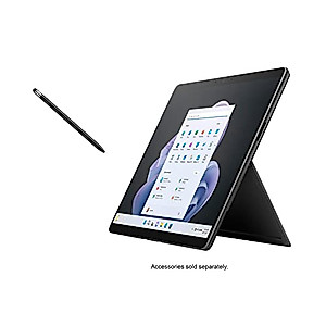 Microsoft Surface Pro 9, 13.3" Touchscreen 2-in-1 Tablet, 12th Gen Intel Core i7-1255U, Intel Iris Xe Graphics, 16GB DDR5 RAM, 1TB SSD, Windows 11h, Graphite, Device Only, with MTC Stylus Pen