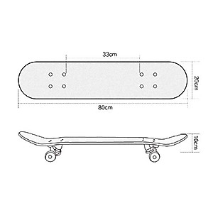 Nepenthe Skateboards Complete Four-Rounds Cruiser Longboard Deck Skateboard 31 Inch Anime Collection My Hero Academia