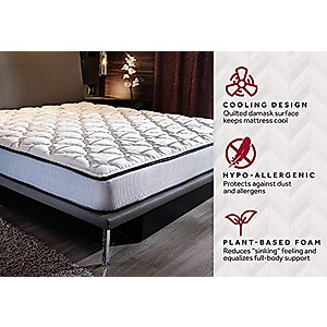 Marriott Official Bed - Medium to Firm Support - 9-inch Foam Mattress and 10.5-inch Box Spring Set - Queen