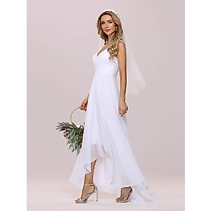 Ever-Pretty Women's Classic Bridal Dress Empire Waist Maxi Wedding Gown White US12