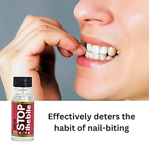 Onyx Professional Stop the Bite Nail Biting Deterrent Polish 0.5 Fl Oz - Helps Nails Grow & Can be Used as a Top or Base Coat