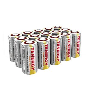 Tenergy SubC 2200mAh NiCd Flat Top Rechargeable Battery (No Tabs) - 15 Pack