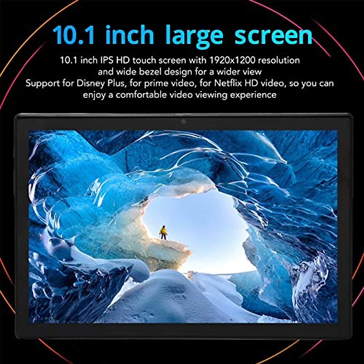 Android 12 Tablet 10.1 Inch Tablet, Octa Core CPU 12GB RAM 256GB ROM, Support 4GLTE, 5G WiFi, Dual Card Dual Standby, 8MP Front and 16MP Rear Cameras (Blue)