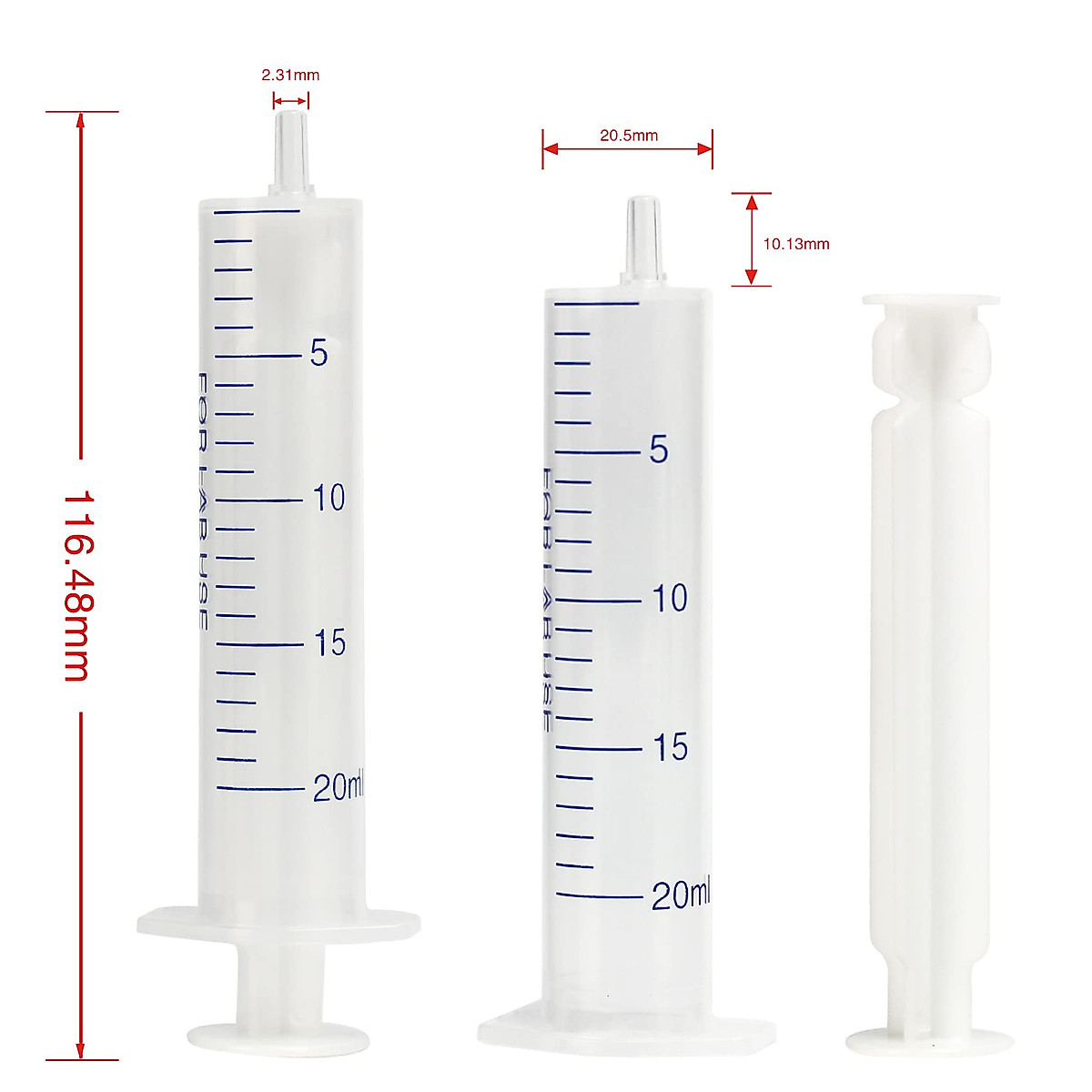 Sterile Syringe Filter PES with 20ml Plastic Syringe, luer Slip Syringe for Liquid