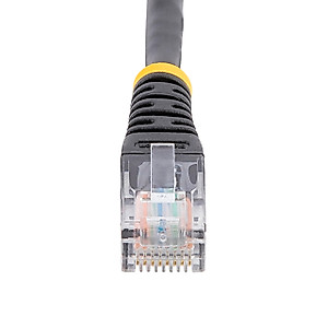 StarTech.com Cat5e Ethernet Cable - 6 ft - Black - Patch Cable - Molded Cat5e Cable - Short Network Cable - Ethernet Cord - Cat 5e Cable - 6ft (M45PATCH6BK)