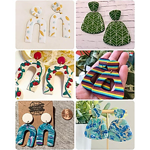 11Pcs Polymer Clay Cutters, iButliv Classic Shapes Clay Earring Cutters Molds for Polymer Clay Jewelry Pendant Necklace Making, Minimalist Geometric Shape Cookie Cutters