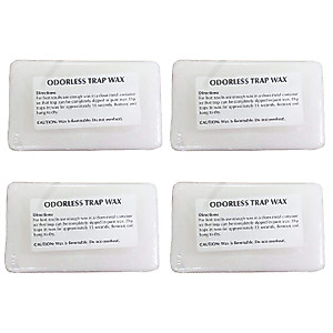 PCS Outdoors Black and White Odorless Trap Wax - 1LB Bars (4, White)