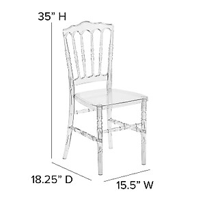 Flash Furniture Flash Elegance Crystal Ice Napoleon Stacking Chair