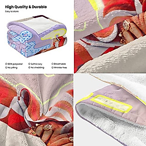 Super Star Throw Blanket Singer Flannel Blanket with Pillow Cover, Soft Cozy Poster Blanket with Pillow Case for All Season, Lightweight Fall Throw Blanket for Sofa Office Traveling Homeblanket