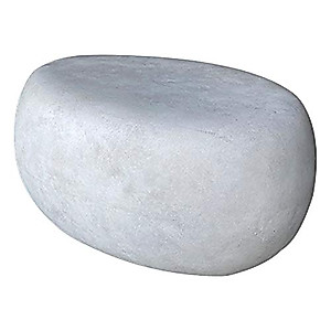 Rockingrocker - FCT27WT Lightweight Concrete Artistic Style Furniture with Multifunction - Seat Chair/End Table/Ottoman/Garden Decoration - Suitable for Indoor & Outdoor - White