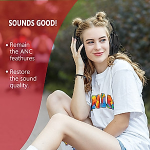 Premium Ear Pad Replacement for Bose Headphones Earpads, Compatible with Bose QuietComfort 35 ii /QC35 /QC25 /QC2 /QC15 /Ae2 /Ae2i /Ae2w /SoundTrue & SoundLink, by Krone Kalpasmos – Classic Black