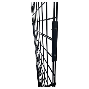 Only Hangers Black Collapsible/Portable 2' x 6' Heavy Duty Gridwall Art Display Panel with T Legs - Great for Craft and Trade Shows