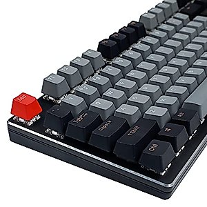 YMDK Double Shot 108 Dyed PBT Shine Through OEM Profile Dolch Keycap for MX Switches Mechanical Keyboard（Only Keycap） (Dolch)