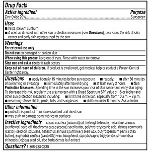 Coppertone Pure and Simple Mineral Sunscreen Stick SPF 50, Water Resistant, Hypoallergenic, Face Sunscreen with Broad Spectrum UVA/UVB Protection, 0.49 oz Stick