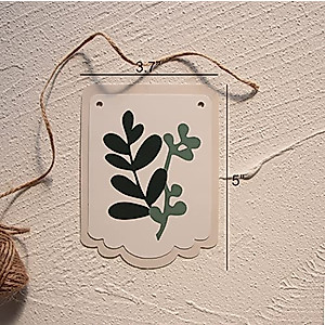 Oh Baby Greenery Banner,Baby Shower Decor,Party Garland,Mini Banner