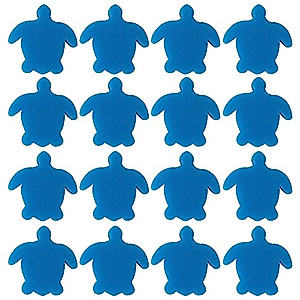 tchrules 16 Pcs Oil Absorbing Scum Sponge for Hot Tub Accessories, Swimming Pool and Spa Reusable, Absorb Oil Slime Grime and Scum (Blue Turtle)