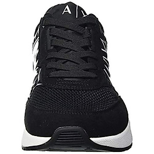 A|X ARMANI EXCHANGE AX Men's Colorblock Fashion Sneakers, Black, 8