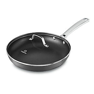 Calphalon 1943286 Classic Nonstick Omelet Fry Pan with Cover, 10", Grey
