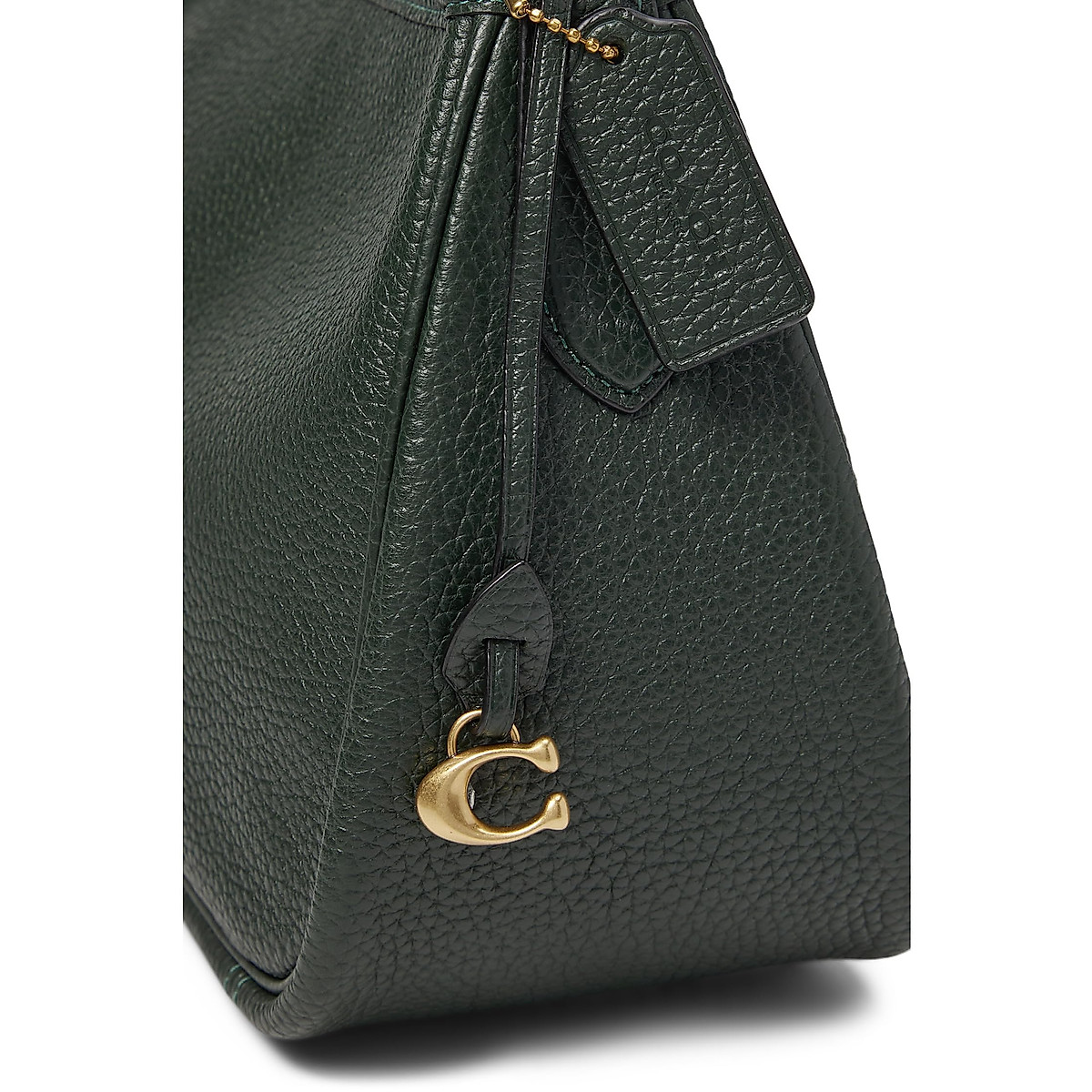 Coach Soft Pebble Leather Cary Crossbody Amazon Green One Size