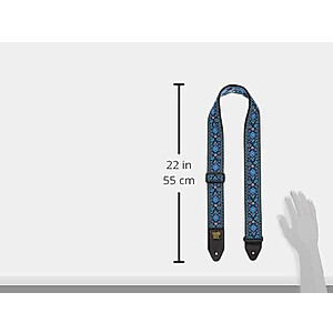 Ernie Ball Jacquard Guitar Strap, Indigo Orchid (P04097), 41" - 72"
