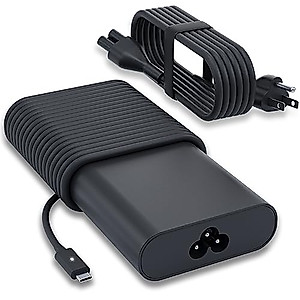 130W USB C Charger for Dell 130W Laptop Charger USB C - Dell XPS 15 Charger, Dell USB-C 130 W AC Adapter, XPS 17 9575 9700 Precision 5560 5550 5750 Latitude 7310 7210 9410 9510 with 1meter Power Cord
