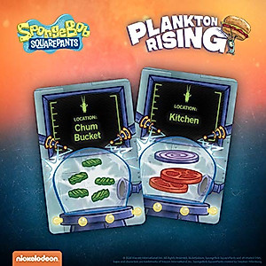 USAOPOLY Spongebob: Plankton Rising Cooperative Dice and Card Game | Featuring Artwork & Characters from Nickelodeon's Spongebob Squarepants Cartoon | Officially Licensed Spongebob Game