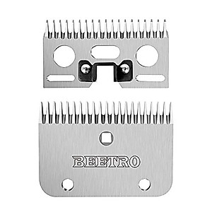 BEETRO 19 and 21 Teeth Horse Shears Replacement Blades, Professional Stainless Steel Clipper Blades for Horse Equine Goat Pony Cattle