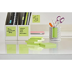 Post-it Pop-up Notes, 3x3 in, 3 Pads, America's #1 Favorite Sticky Notes, Floral Fantasy Collection, Bold Colors (Green, Yellow, Orange, Purple, Blue), Clean Removal, Recyclable (3301-3AU-FF)