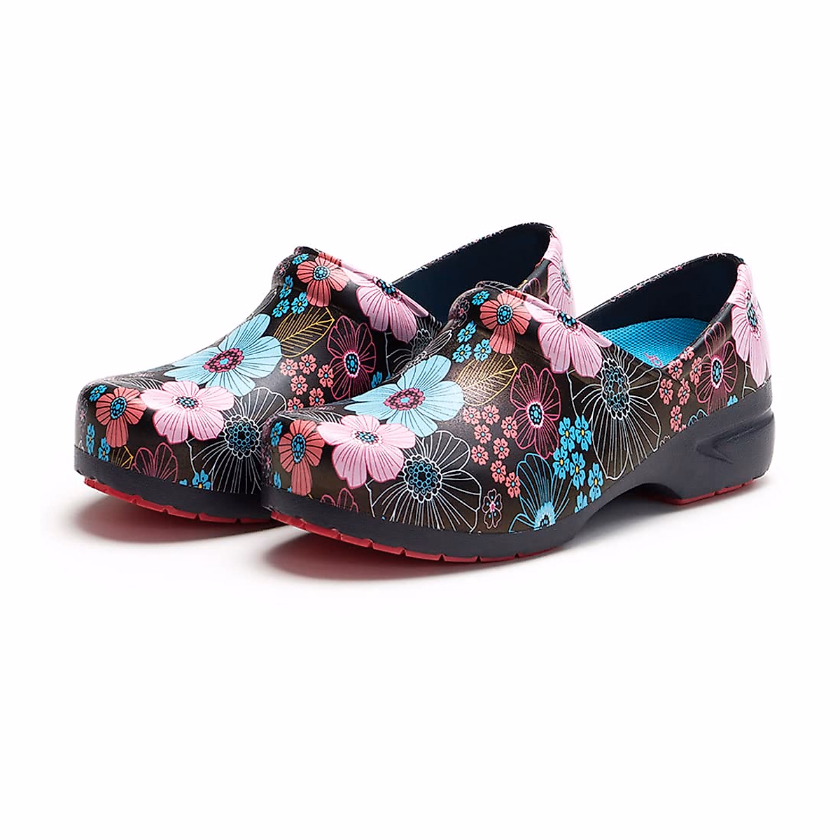 Anywear SR Angel Nursing Shoes Women- Clogs for Women & Men Chefs Kitchen Nurses Waterproof Non Slip Work Shoes Slip On Shoes Women, 7, Pewter Stylish Garden