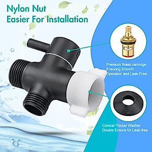 BARROCK Handheld Bidet Sprayer for Toilet, Stainless Steel Metal Made Baby Cloth Diaper Spraying Kit, Bathroom Toilet Bidet Attachment Set for Bathing Pets and Feminine Hygiene, Matte Black