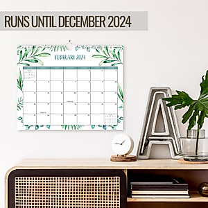 Aesthetic Greenery 2024 Wall Calendar - Runs from June 2023 Until December 2024 - The Perfect 23-24 Spiral Calendar and Monthly Planner for Easy Organizing