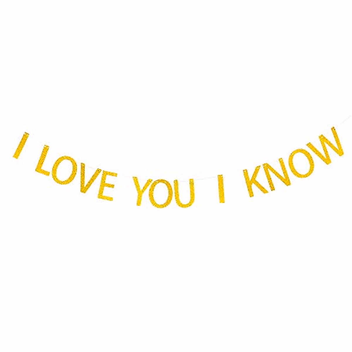 I Love You I Know Banner, Star Wars Theme Wedding Banner, Han and Leia Wedding Banner Perfect for Wedding Party/Bridal Shower and Anniversary Party Decor