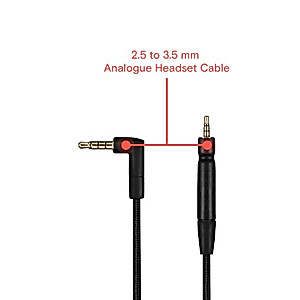 EPOS Gaming GSA 506, Console Replacement Cable (1.5 m) Long, Work with GSP 500, 600, Game One, Game Zero,All H-Series, Black, One-Size