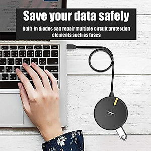 SHYPT USB 2.0 Extender Adapter Branch Computer U Disk Extension Cable Set Extender (Color : Black)