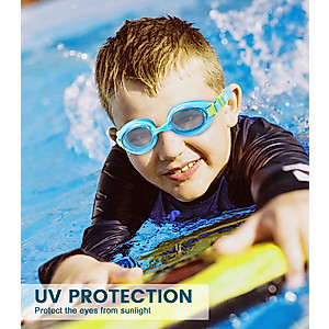 Aegend Kids Swim Goggles (2 Pack) for children/Toddler/Boys/Girls/Youth, No Leaking Waterproof Swimming Goggles for Kids Aged 4-14