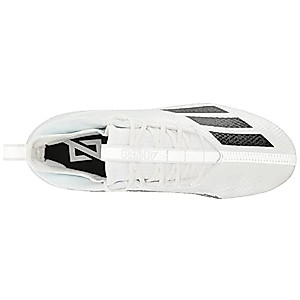 adidas Men's Adizero Scorch Football Shoe, White/Black/White, 11.5