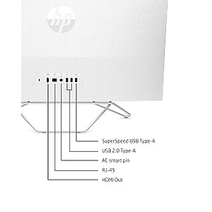 HP 24-cb0010 23.8” FHD All-in-One Desktop PC, Intel Celeron Processor J4025, 8GB RAM, 256 GB SSD, Webcam, WiFi, BT, Windows 11 Home (Renewed)