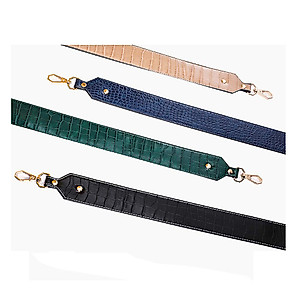 Umily Women Crocodile Cross-Body Strap Replacement Rivet Wide 4.5cm Purse Strap Handbags Shoulder Bags Strap 100cm