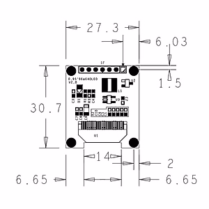 HiLetgo 0.95" Inch 7 Pin Colorful 65K SPI OLED Display Module SSD1331 96 * 64 Resolution for Arduino 51 STM32