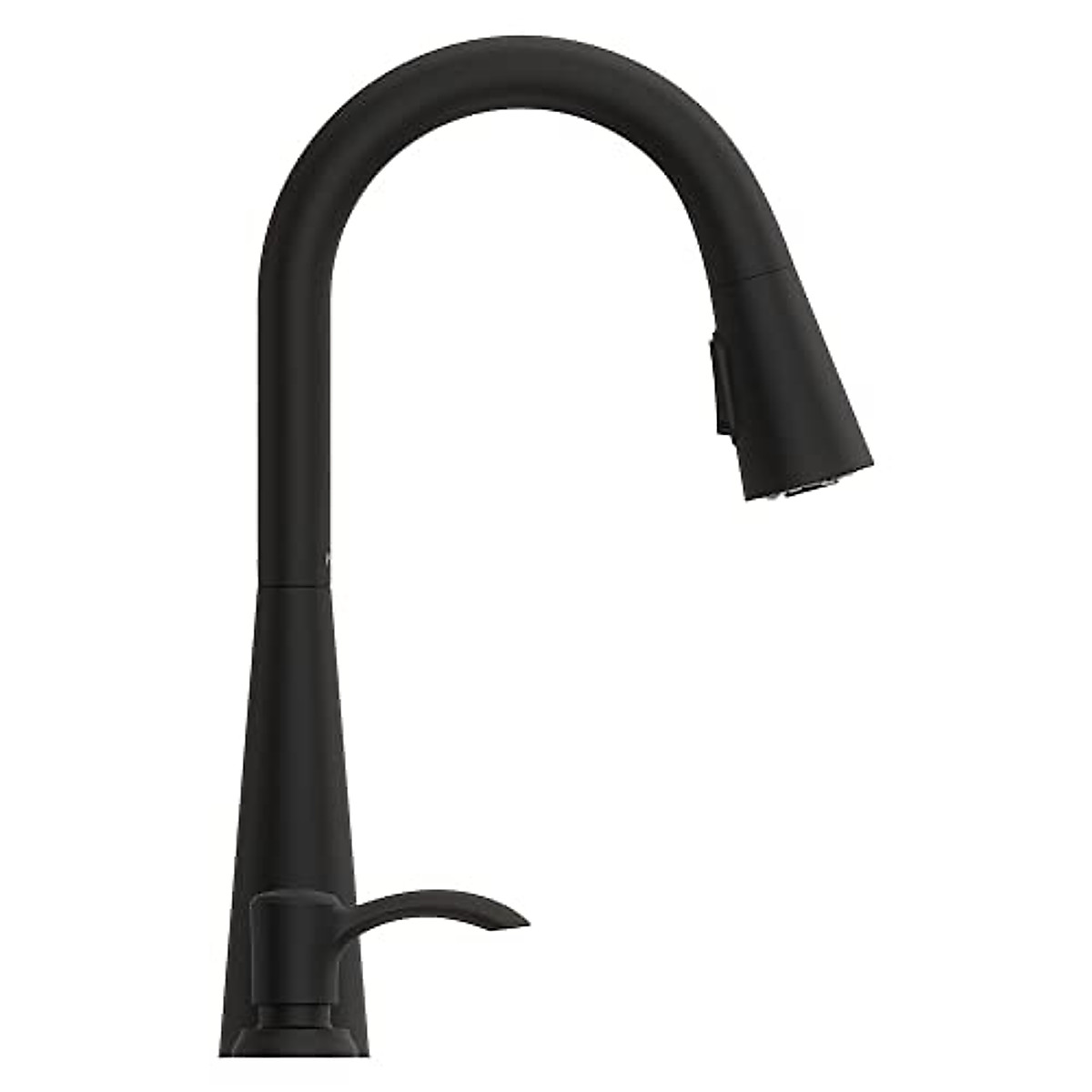 Pfister Barulli Kitchen Faucet with Pull Down Sprayer and Soap Dispenser, Single Handle, High Arc, Matte Black Finish, F5297BARB