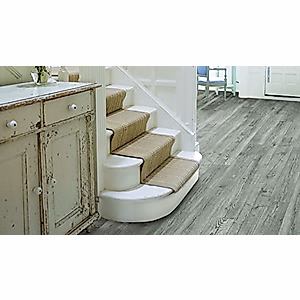 Mohawk Advance Waterproof Laminate Flooring, Seashore Oak Look, 12 mm T x 7.5 in. Wide x 47.25 in. Length, EIR Texture, Matte, (9 Planks), (22.09 sqft/case)