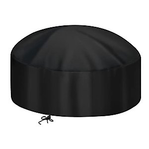 30-Inch Fire Pit Cover for 28-32 inch Round Fire Pit, Heavy Duty 300D Oxford Fabric Waterproof Dustproof Fire Bowl Cover All-Season Protection 32"Dia x 16"H