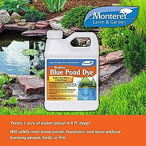 Monterey LG1165 Pond Water Treatment Dye, 1 Quart, Blue