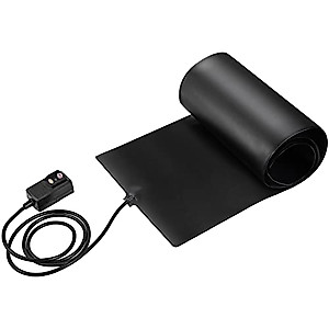 VEVOR, 5ft x 13in Walkway, 120V Ice, PVC Heated 6ft Power Cord, Slip-Proof, Ideal Winter Outdoor Snow Mat, 2'' per Hour Melting Speed, Black