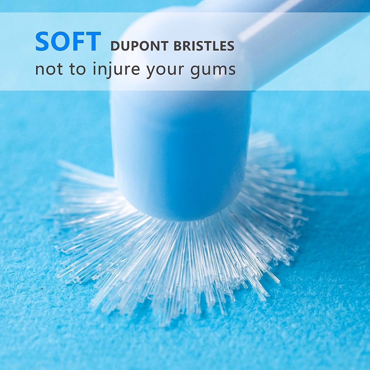 LOVEWEE End-Tuft Tapered Trim Toothbrush, 6 PCS Tufted Toothbrush Interspace Brush Wisdom Gap Toothbrush for Orthodontic Braces Bridges Line and Detail Cleaning