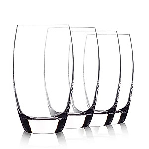 Luigi Bormioli Crescendo 20-Ounce Tumblers, Set Of 4, Crystal SON-hyx Glass, Made In Italy.