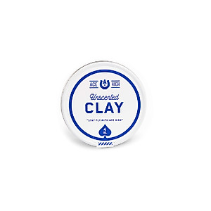 ace high Unscented Hair Clay, Strong Hold, Satin to Matte Finish, Adds Texture and Thickness, 4oz